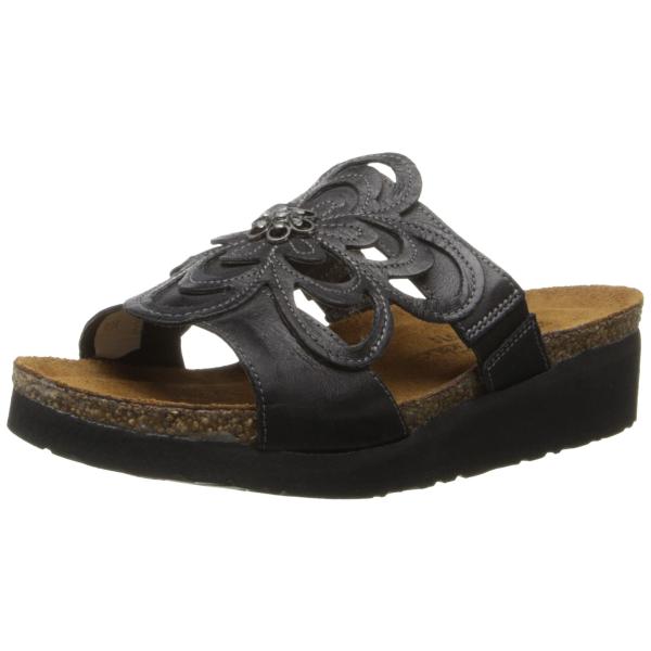 商品名: Naot レディース US サイズ: 36 M カラー: ブラック NAOT Women's Sandy Wedge Sandal, Brushed Black Leather, 36 EU/5-5.5 M USブランド: NAO...
