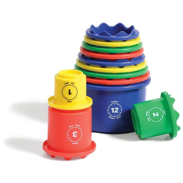 商品名:  Discovery Toys Measure UP! Cups | Educational Stacking &amp; Nesting 12 Piece Numbered Set| Kid-Powered Learning |...