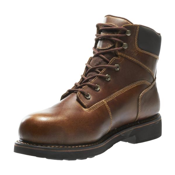商品名: Wolverine メンズ カラー: ブラウン Wolverine Brek DuraShocks Waterproof 6" Steel-Toe EH Work Boot Men Brownブランド: Wolverine商品サイ...