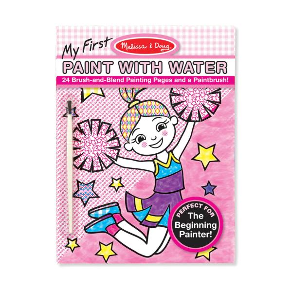 商品名: My First Paint with Water (Pink) [With Brushes] Melissa &amp; Doug My First Paint With Water Art Pad - Cheerleaders...