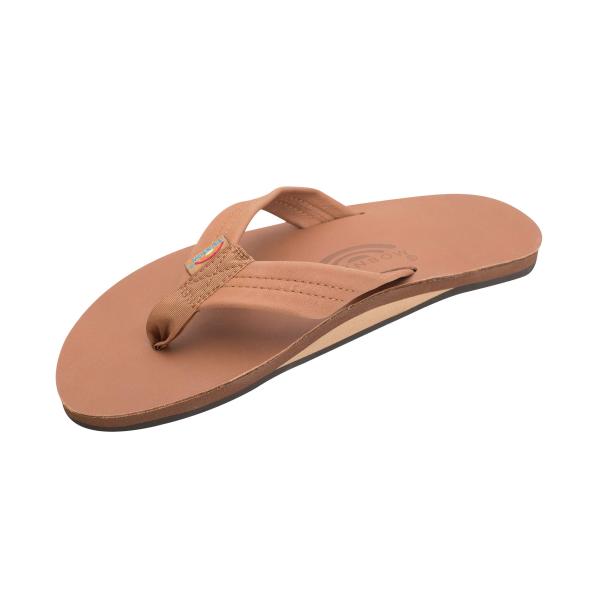 商品名: Rainbow Sandals (レインボーサンダルズ) メンズ ビーチサンダル レザー シングルレイヤー 幅広の鼻緒 アーチ付き, クラシックタン, 12-13.5 Rainbow Sandals Men's Premier L...