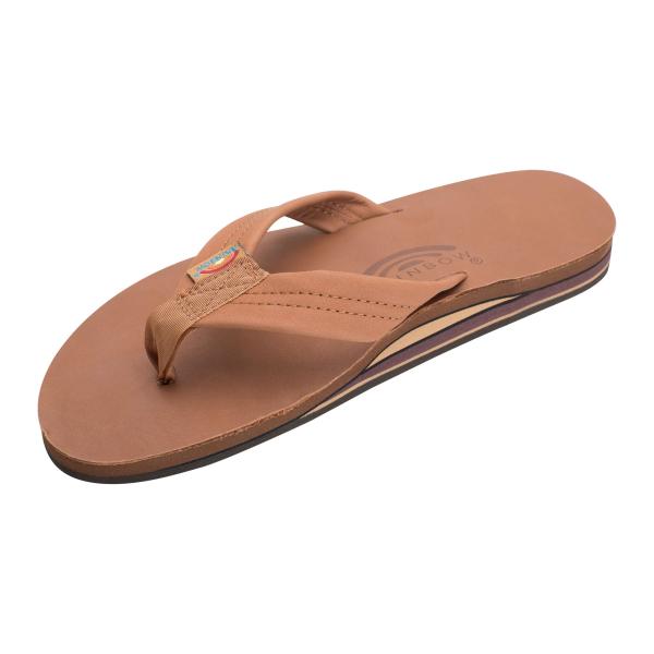 商品名: レインボーサンダル メンズ US サイズ: 9.5-10.5 カラー: ブラウン Rainbow Sandals Men's Premier Leather Double Layer with Arch Wide Strap, T...
