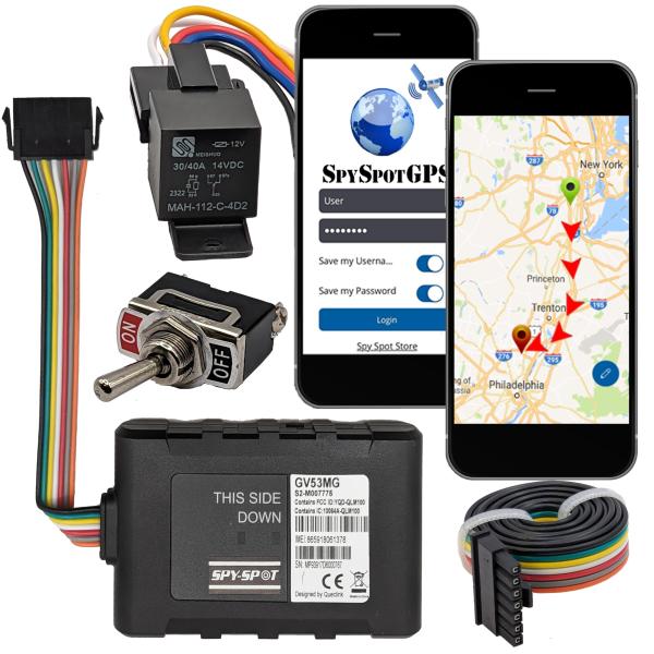 商品名:  Spy Spot 4G Hard Wire Kill Switch GPS Vehicle Tracker - Remotely Disable The Ignition from Any Location - Locator ...