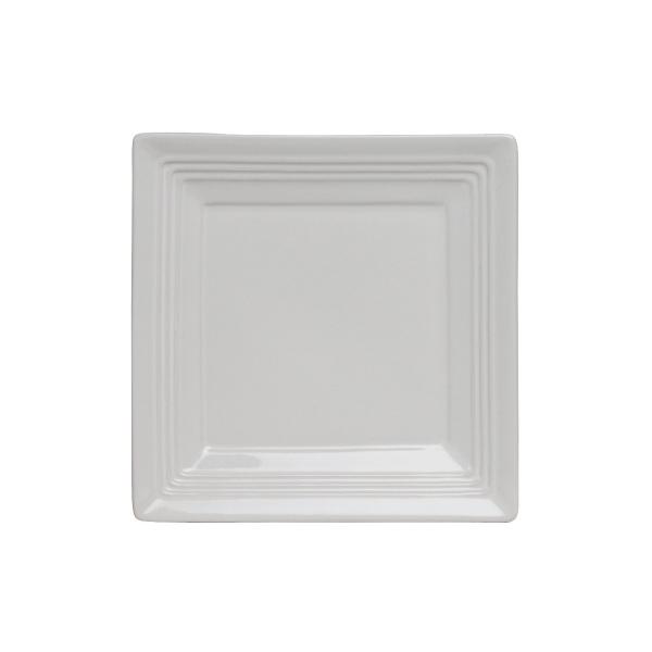 商品名:  Tuxton China CWH-0845 Plate, 8-1/2", Square, Wide Rim, Microwave &amp; Dishwasher Safe, Oven Proof, Fully vitrifie...