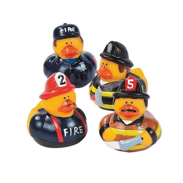 商品名:  Fun Express Firefighter Rubber Duckies (Set of 12 Ducks) Fire Party Favors and Suppliesブランド: Fun Express高さ: 22.809...