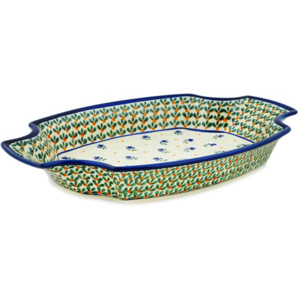 商品名:  Polish Pottery 13-inch Platter (Violet Tulips Theme) + Certificate of Authenticityブランド: Polmedia Polish Pottery商品サ...