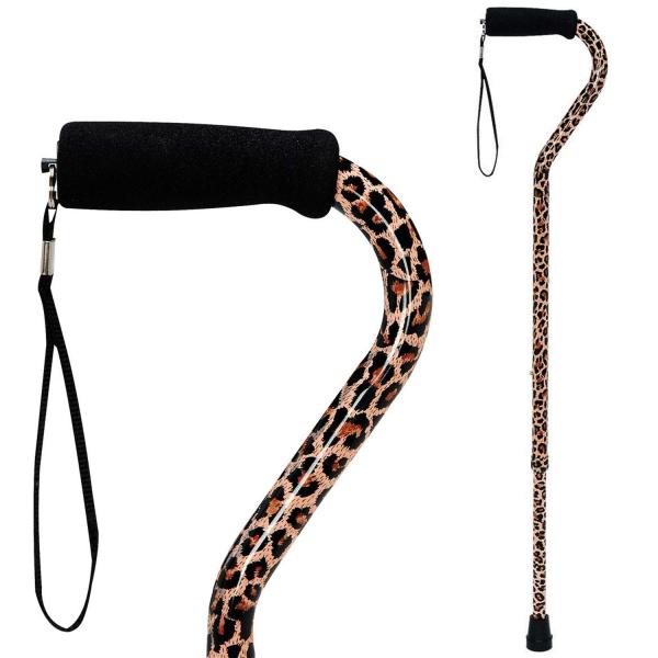 商品名: DMI Adjustable Designer Cane with Offset Handle, Comfort Grip and Strap, Leopard by Duro-Med DMI Adjustable Designe...