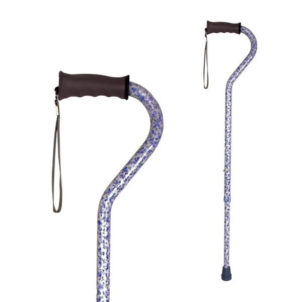 商品名: Carex Ergo Offset Cane, Blue Floral, 0.87 Pound by Carex Health Brands Carex Ergo Offset Cane with Soft Cushioned H...