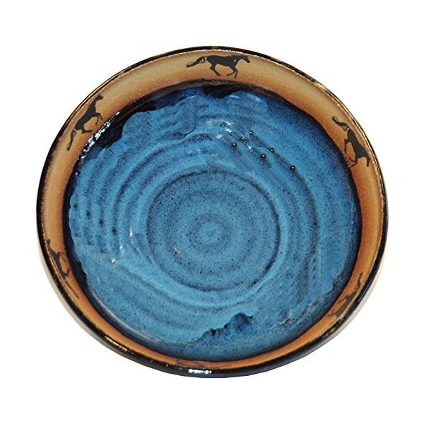 商品名: Long Tailed Horseスープボウルin RealブルーGlaze ALWAYS AZUL POTTERY Long Tailed Horse Soup Bowl in Real Blue Glaze - Handmad...