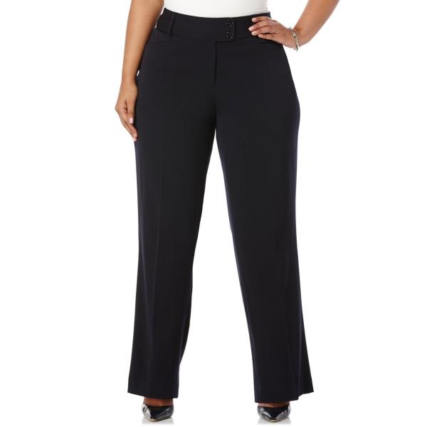商品名: Rafaella女性用プラスサイズcurvy-fit Gabardine Bootcut Trouser カラー: ブルー Rafaella Women's Plus Size Curvy Fit Gabardine Bootcu...