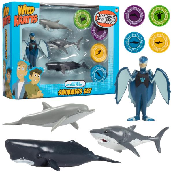 商品名: Wild Kratts, Activate Creature Power, Swimmer Set by Wicked Cool Toys [並行輸入品] Wild Kratts 4-Pack Action Figure Set ...