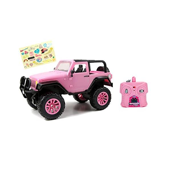 商品名: Jada Toys GIRLMAZINGビッグフットジープR / Cビークル（1:16スケール）、ピンク Jada Toys GIRLMAZING Jeep R/C Vehicle (1:16 Scale), Pink, Stan...