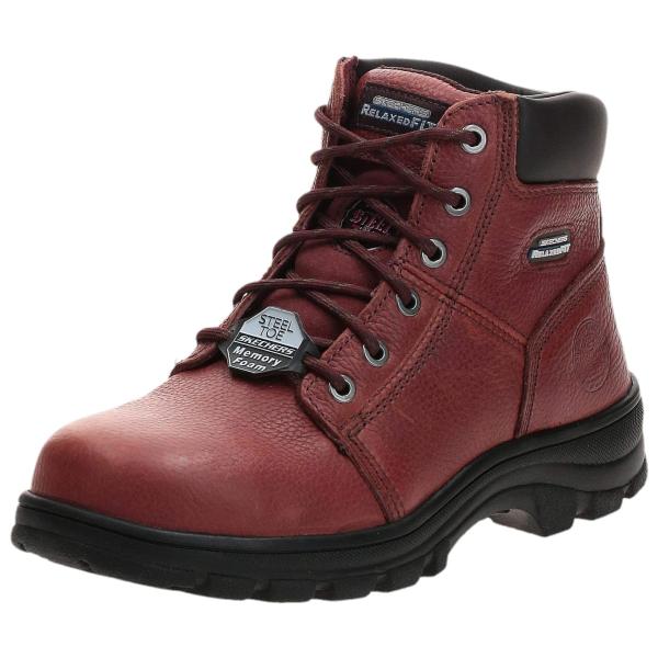商品名: Skechers for Work メンズ ワークシャー リラックスフィット ワークスチール トゥブーツ US サイズ: 15 Wide カラー: ブラウン Skechers Men's Workshire - Relaxed F...