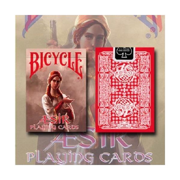 商品名: Doug Frye - Bicycle AEsir Viking Gods Jeu de Cartes (Rouge) par US Playing Card Co. - Tours de Magie MMS Bicycle AE...