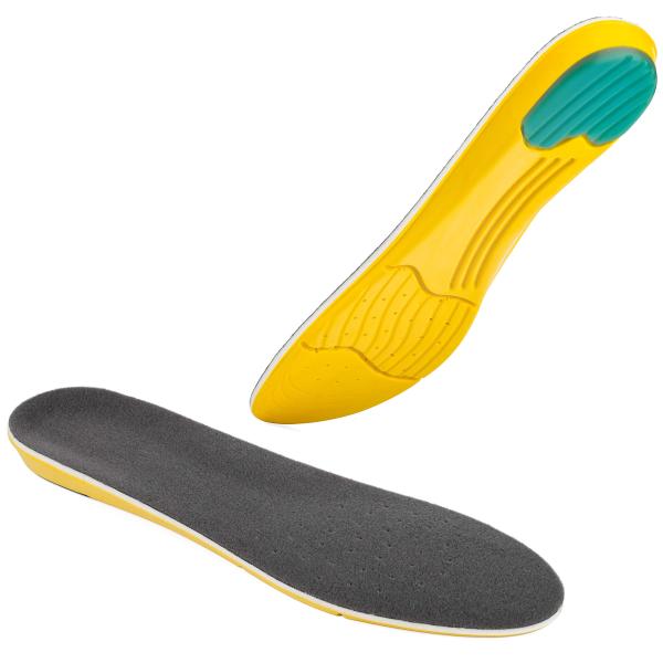 商品名: [Tallmenshoes] メンズ 日常的な使用のための-large nの矯正足底筋膜炎低反発コンフォートエレベーター靴インソール1/2インチの高さの増加（イエロー） 衝撃吸収性とクッションインソールベスト Orthotic P...