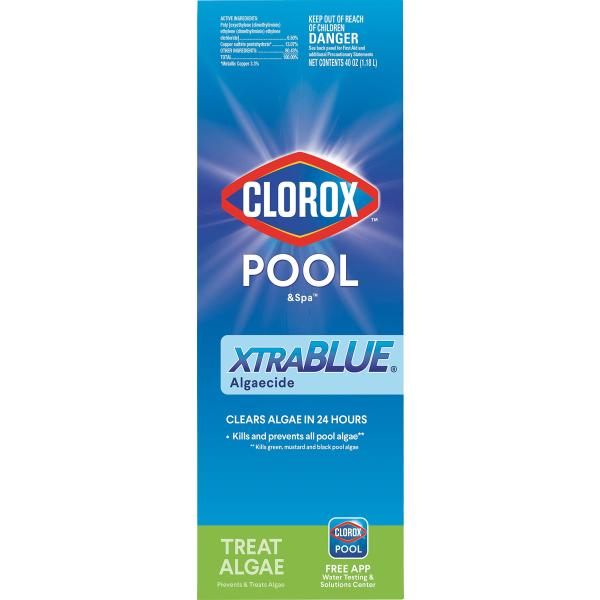 商品名: Clorox Pool&amp;Spa 43340CLX 43040CLX 殺藻剤 40オンス ブルー/グリーン Clorox〓 Pool&amp;Spa〓 XtraBlue Swimming Pool Algaecide, Al...
