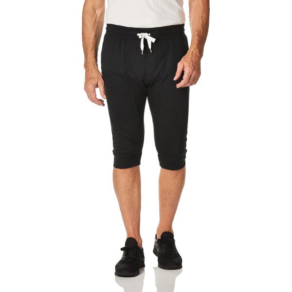 商品名: Southpole メンズ ジョガー カプリパンツ カラー: ブラック Southpole Men's Jogger Capri Pants Basic Solid Colors in 3/4 Length and French ...