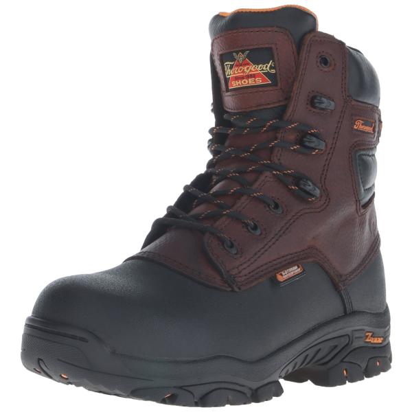 商品名: Thorogood メンズ カラー: ブラウン Thorogood Crossover Series 7” Waterproof Composite Toe Work Boots for Men - Premium Full-Gr...
