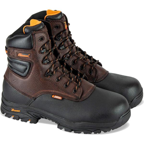 商品名: Thorogood メンズ カラー: ブラウン Thorogood Crossover Series 7” Waterproof Composite Toe Work Boots for Men - Premium Full-Gr...