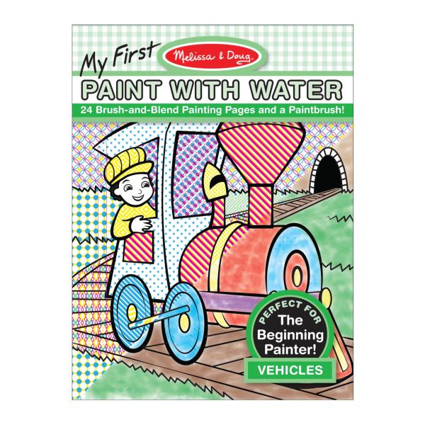 商品名: Melissa &amp; Doug My Firstペイントwith Water Coloring Book ? Vehicles (ペイント24ページ) Melissa &amp; Doug My First Paint Wi...