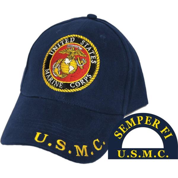 商品名: Eagle Emblems Men 's USMCロゴ刺繍ボールキャップ US サイズ: One Size カラー: ブルー Eagle Emblems Mens USMC Logo Embroidered Ball Cap Ad...
