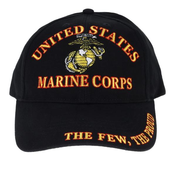 商品名: Eagle Emblems Men 's USMC The Fewの誇り刺繍ボールキャップ US サイズ: One Size カラー: ブラック EagleEmblems The Few The Proud Cap, Black,...