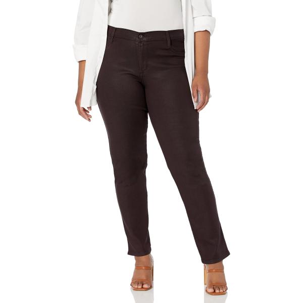 商品名: James Jeans PANTS レディース US サイズ: 12W カラー: レッド James Jeans Women's Plus Size Twiggy Z Black Red Glossed, 12Wブランド: Jam...