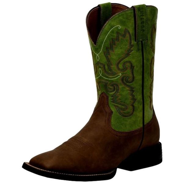 商品名: Justin Men 's Farm and Ranch合成Cowboy Boot Square Toe Bay Apache 13 D (M) US Justin Men's Farm and Ranch Synthetic C...