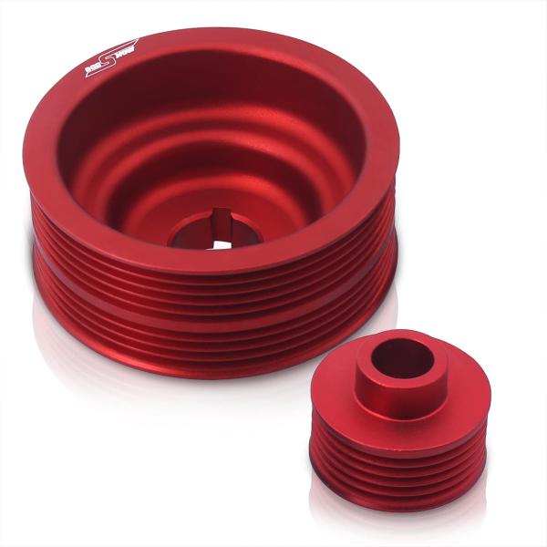 商品名:  AJP Distributors JDM Upgrade Light Weight Aluminum Under Drive Crank Shaft Crankshaft Alternator Pulley Wheel Kit ...