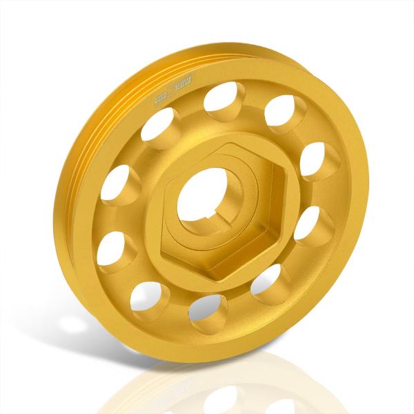 商品名:  AJP Distributors Upgrade JDM Light Weight Aluminum Crankshaft Crank Shaft Pulley Wheel Kit Gold Compatible/Replace...