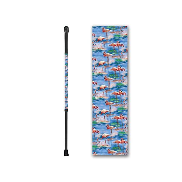 商品名:  Walking Cane Offset Foam Handle Adjustable Aluminum Pink Flamingo Design Men or Womenブランド: BFunky Mobility商品番号: 色:...