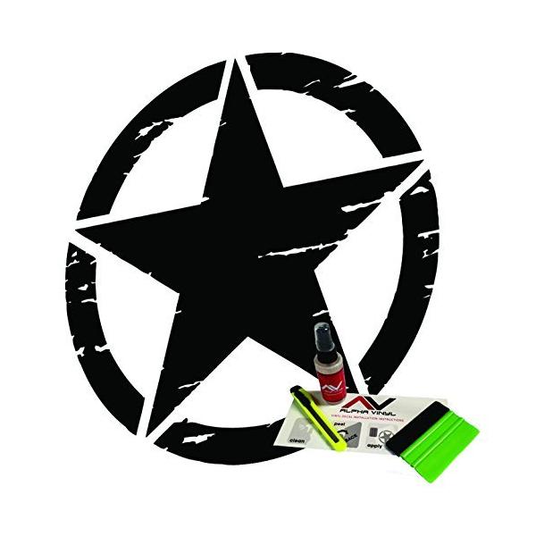 商品名:  Distressed Oscar Mike Freedom Edition Star Hood Decal fits Wrangler and All Other 4x4 Models Universal fit 19" Mat...