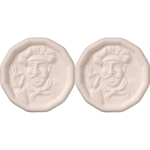 商品名: JBK Chef Design Ceramic Pot Minder, Set of 2 by JBK Pottery JBK Pottery Chef Design Ceramic Pot Minder, Set of 2ブラン...