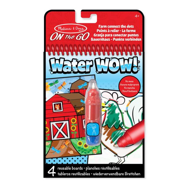 商品名: Water Wow Connect the Dots Melissa &amp; Doug Water Wow! Farm Magic Painting Books with Water Pens | Water Colourin...