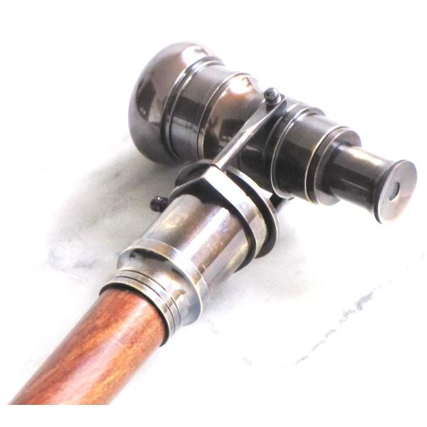商品名: THORINSTRUMENTS (デバイス付き) 航海コレクターアンティーク仕上げの真鍮製の望遠鏡スパイグラスステッキ杖 ブロンズ Nautical Collectible Antique Finish Brass Telesco...