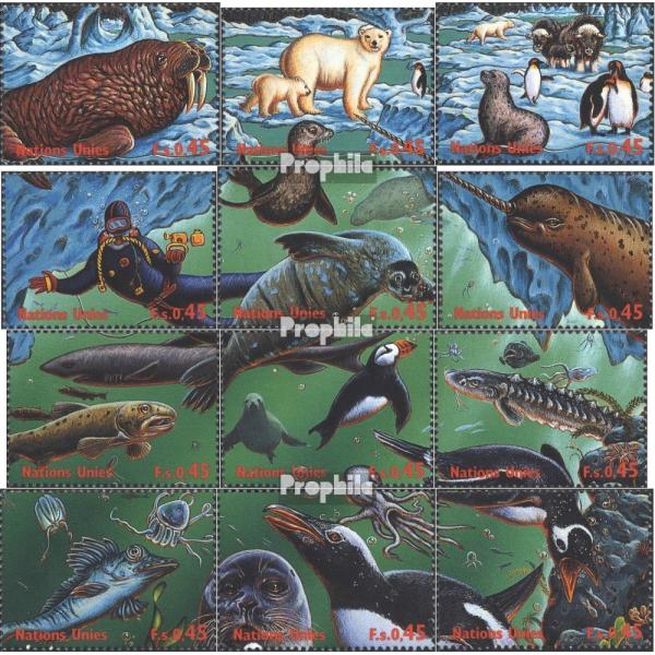 商品名:  UN - Geneva 334-345 (Complete.Issue.) 1998 Year of Ocean (Stamps for Collectors) Water Animalsブランド: Prophila Colle...