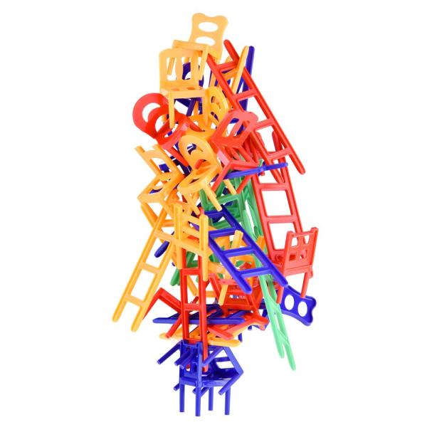 商品名: [WEofferwhatYOUwant]WEofferwhatYOUwant Chairs and Ladders Game. 44 Individual Pieces. Family Game Stack and Balance...