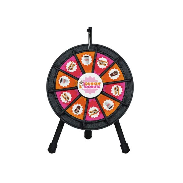 商品名: prizewheelsrfun Customizeable賞ホイール 10 slot Tabletop 14 Inch Diameter ブラック 63035 Marketing Holders Tabletop Prize Wh...