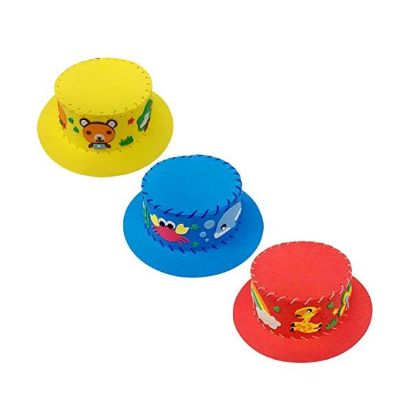 商品名: (Red/Blue/Yellow) - Wrapables DIY Party Top Hat (3 Set), Red/Blue/Yellow Wrapables〓 DIY Party Top Hat (Set of 3), R...