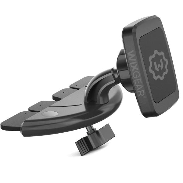 商品名: WixGear 長方形ヘッド ユニバーサルCDスロット 磁気カーマウントホルダー 携帯電話とミニタブレット用 Fast Swift-Snapテクノロジー WixGear Rectangular Head Universal CD ...