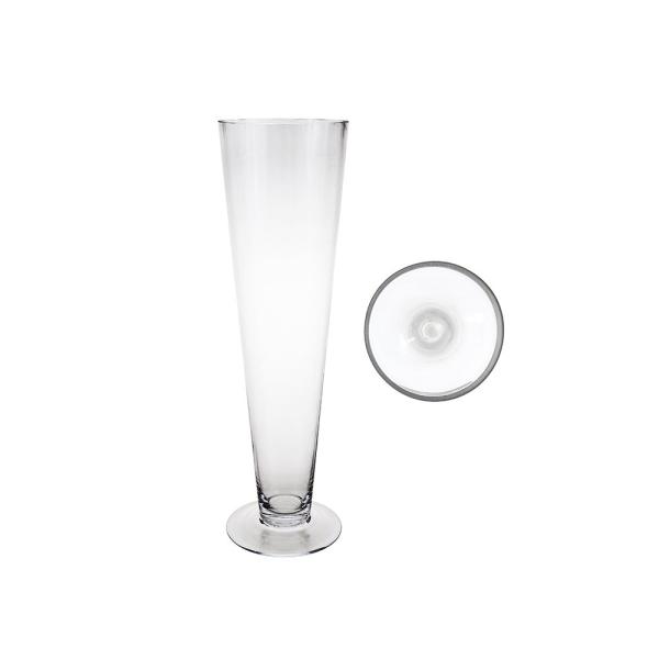 商品名:  Mega Vases Trumpet Pilsner Vase 5 Inch x 16 Inch, Decorative Clear Glass with Sturdy Base, Wedding Centerpieces, F...