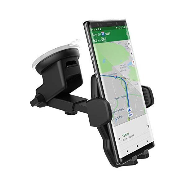 商品名: 車内電話ホルダー LG Stylo/Velvet/V60 ThinQ用 (フロントガラス&amp;ダッシュボードカーマウント) ENCASED Car Phone Holder for All Motorola and LG Sm...