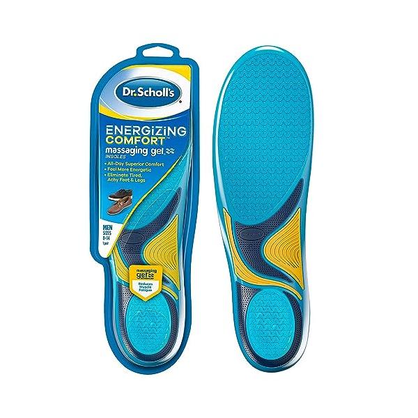 商品名: Dr. Scholl's 男性のためのドクター・ショールコンフォート・エネルギーマッサージジェルインソール、1ペア、サイズ8-14 男性 Dr. Scholl's Energizing Comfort Everyday Insol...