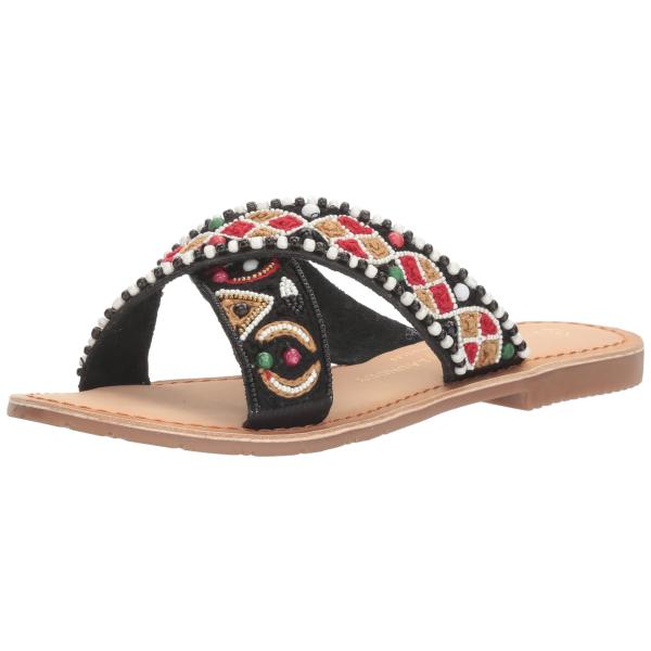 商品名: Purfect ビーズスライドサンダル US サイズ: 6 カラー: ブラック Chinese Laundry Women's Purfect Beaded Slide Sandal, Black Leather, 6 M USブ...