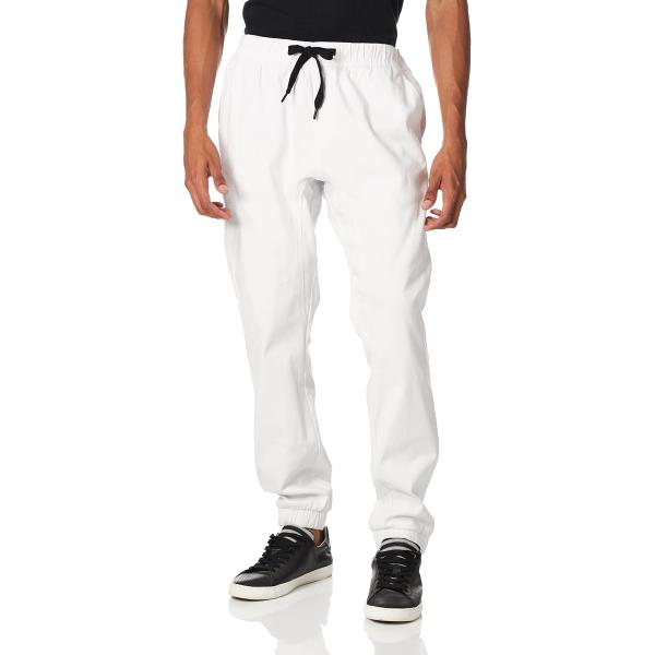 商品名: Southpole PANTS メンズ カラー: ホワイト Southpole Men's Basic Stretch Twill Jogger Pants-Reg and Big &amp; Tall Sizes, White,...