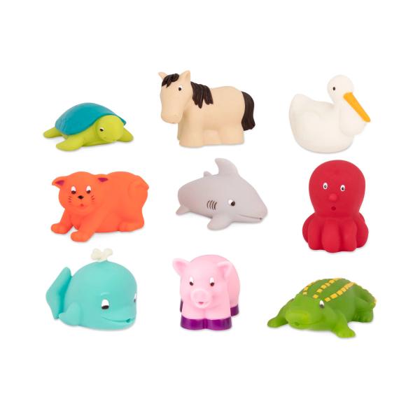 商品名: Battat Bath Buddies (9個) Battat ? Assorted Bath Toys ? 9Pcs Animal Squirters ? Water Squirt Toys ? Bath &amp; Pool ...