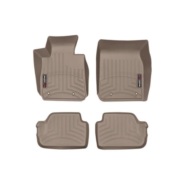 商品名:  WeatherTech Custom Fit FloorLiners for BMW 230i, M235i, 228i, M240i - 1st &amp; 2nd Row (45823-1-2), Tanブランド: Weat...