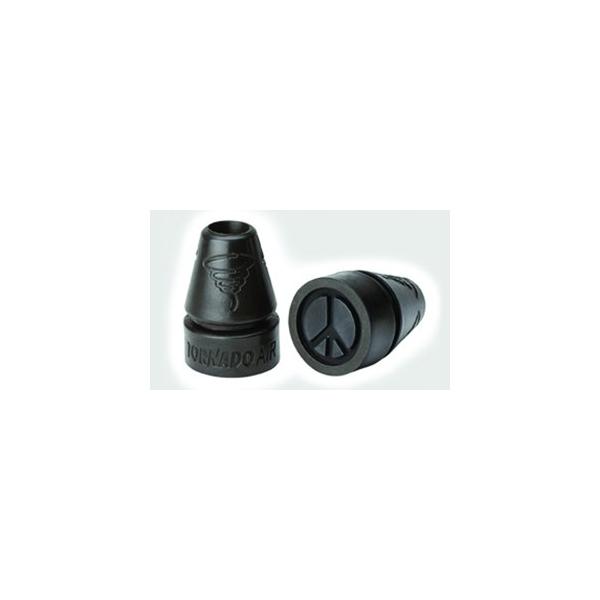 商品名: Thomas Fetterman 超軽量トルネード エアケーン&amp;松葉杖チップ ピースサインインプリント 直径3/4~1インチの杖や松葉杖にフィット ブラック ペア Thomas Fetterman Ultralight T...