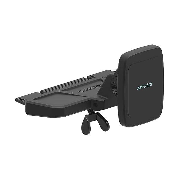 商品名: 磁気ユニバーサルCDスロット車載電話マウント、APPS2カーCDプレーヤーCD電話ホルダー 車載用 iPhone12/11Pro/Xs MAX/XR/8、Galaxy S10/S10+/S9などに対応 電話マウントCDプレーヤー ...