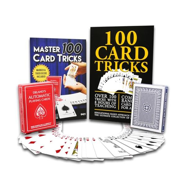 商品名: Magic Makers 100 Card Tricks Kit - Automatic Marked Deck &amp; Svengali Trick Deck Included - Magic Tricks With Car...